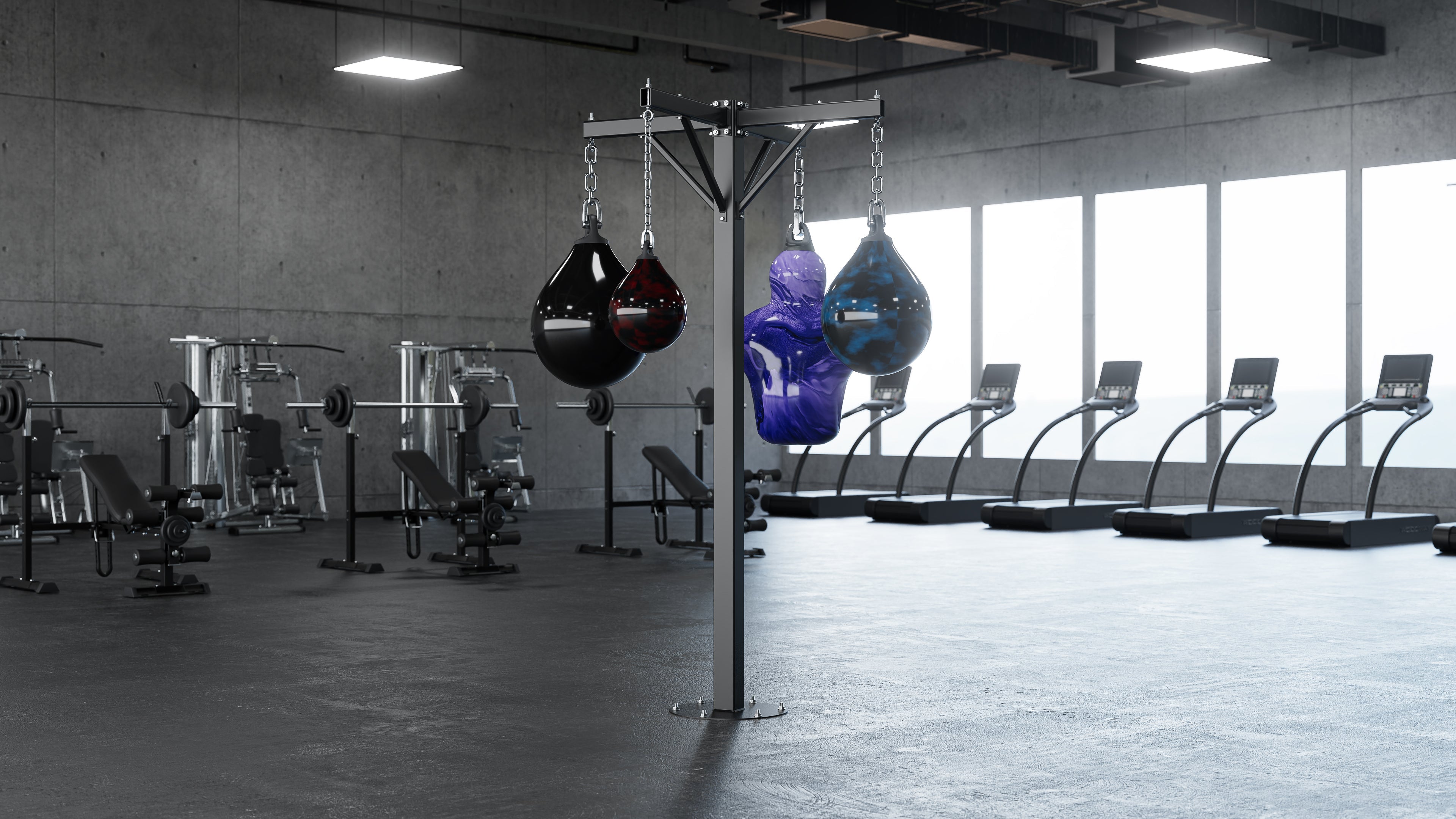 Promountings Heavy Bag Stand 4 Position – Aqua Training Bag